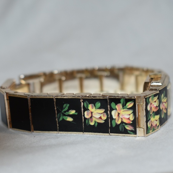 Rivo | Accessories | Vtg Rivo 7 Jewels Alum Hand Painted Floral Watch ...